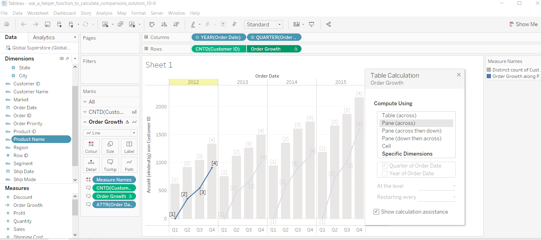 Custom Table Calculations | Data-Driven-Decision-Making